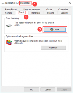 Check and Repair Bad Sectors on Hard Drive in Windows 10/8/7