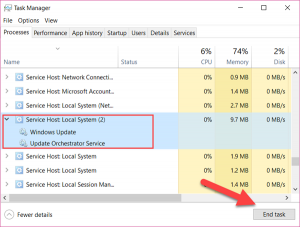 Fix Service Host: Local System High Disk Usage on Windows 10