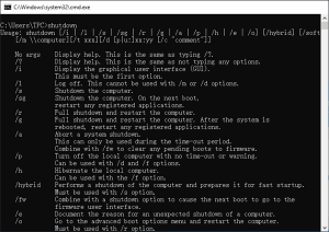 How to Power off Windows 10 with Shutdown Command